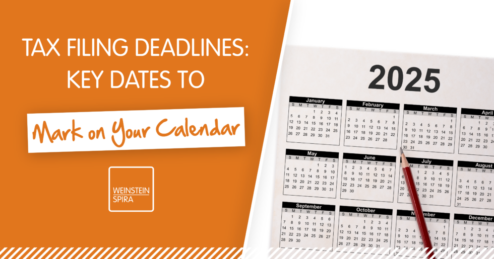 Key Tax Filing Deadline Dates to Mark on Your Calendars